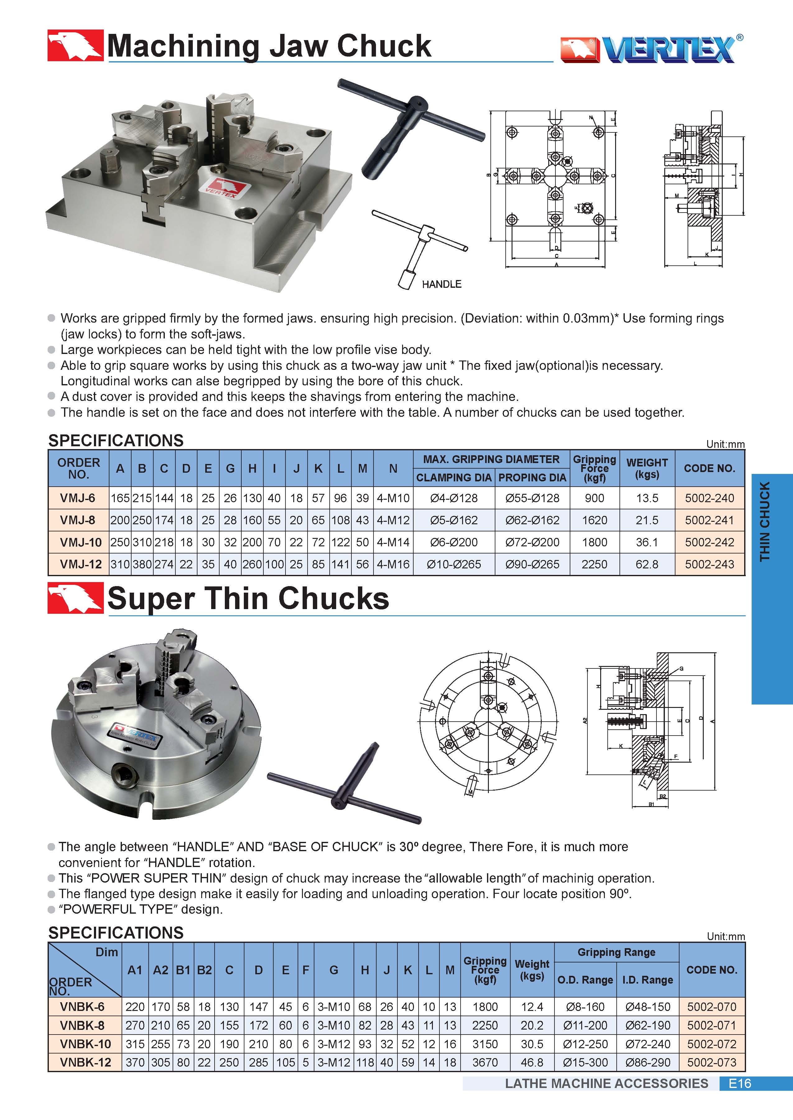 01) Machining Centre Chuck 6in
